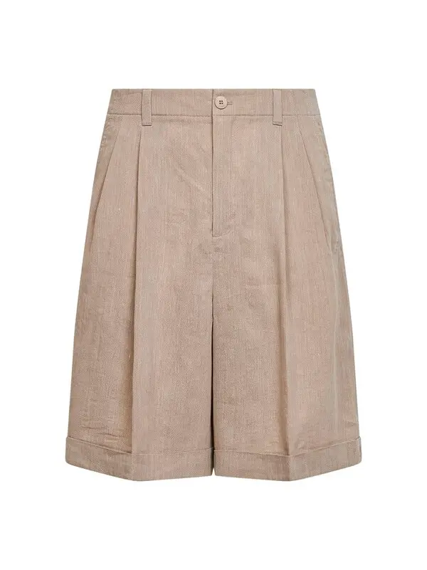 Jacquemus Beige The Pastro Bermuda Shorts With Pleats