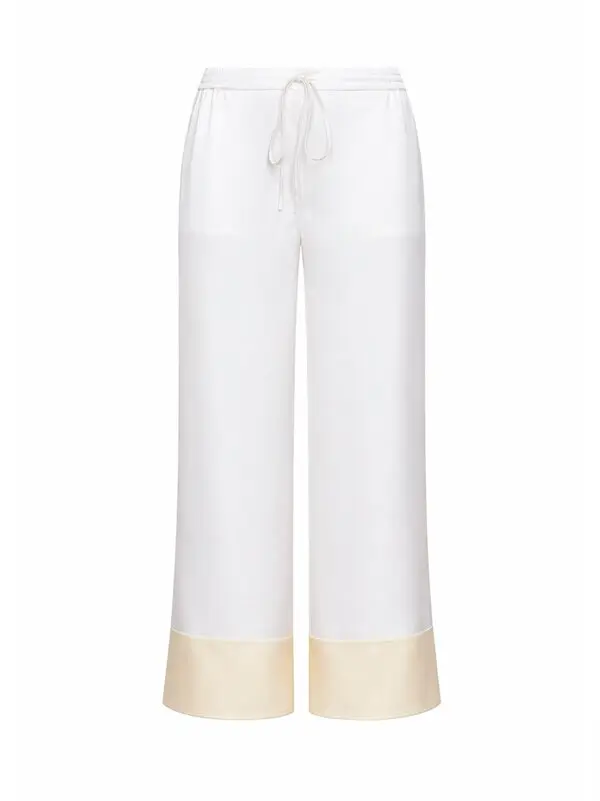 TOTEME Satin Drawstring Pajama-style Trousers - Multicolor