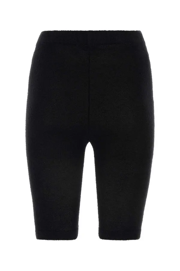 Balenciaga Stretch Terry Fabric Leggings - Black