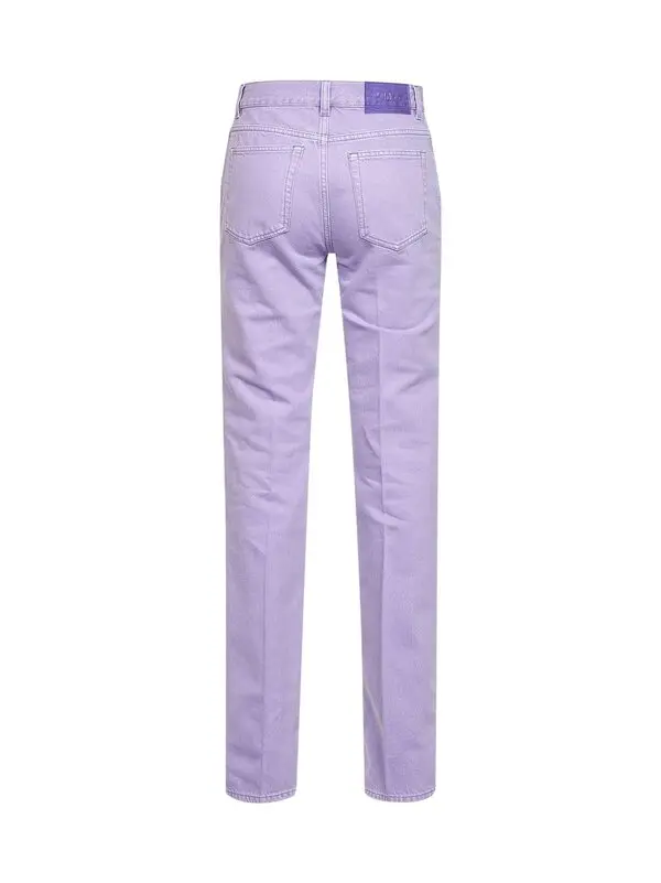 Chloé Lavender Fog Denim Straight Jeans - Multicolor