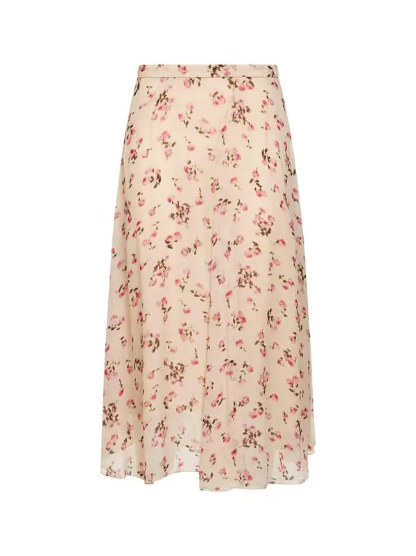 Isabel Marant Étoile Lycia Printed Muslin Asymmetric Skirt - Multicolor