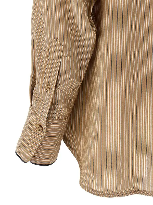Victoria Beckham Piping Detail Pyjama' Shirt - Brown