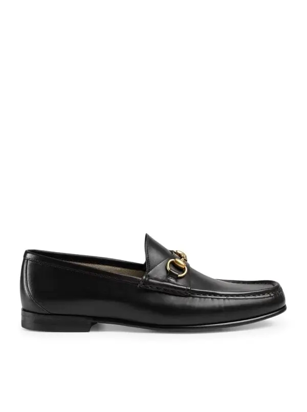 Gucci Loafers With Horse Detail - Black