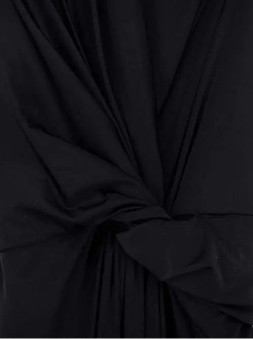 Balenciaga Stretch Fabric Asymmetrical Dress - Black