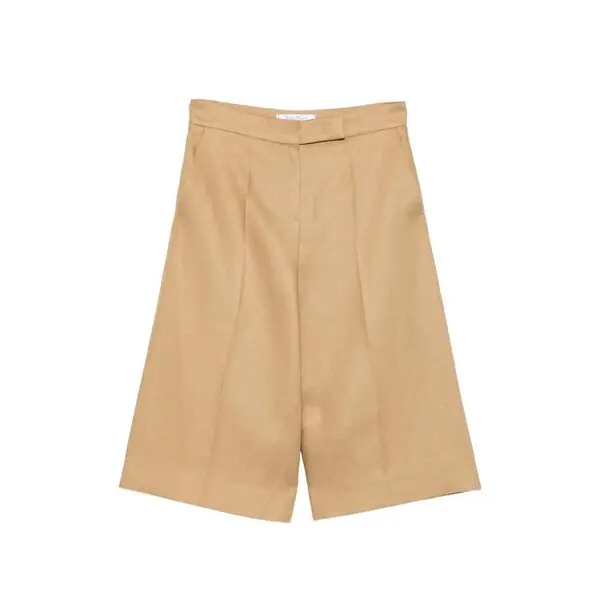 Max Mara Neutrals Shorts Tailored Shorts - Cream