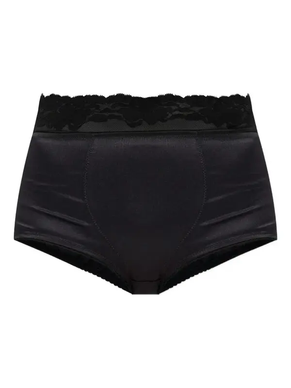 Dolce & Gabbana Tulle And Satin Briefs - Black
