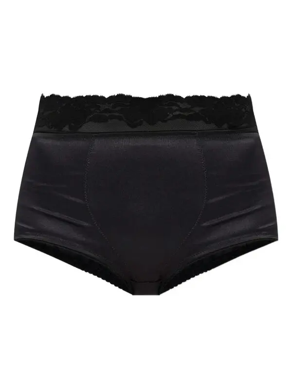 Dolce & Gabbana Tulle And Satin Briefs - Black