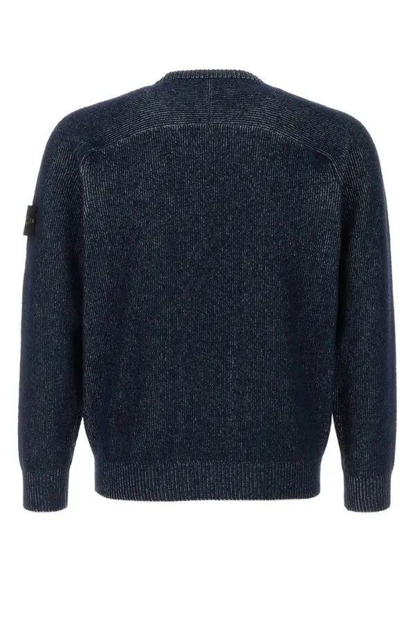 Stone Island Dark Cotton Blend Sweater