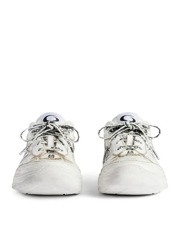 Balenciaga Hamptons Medium Worn-out Sneaker - Multicolor