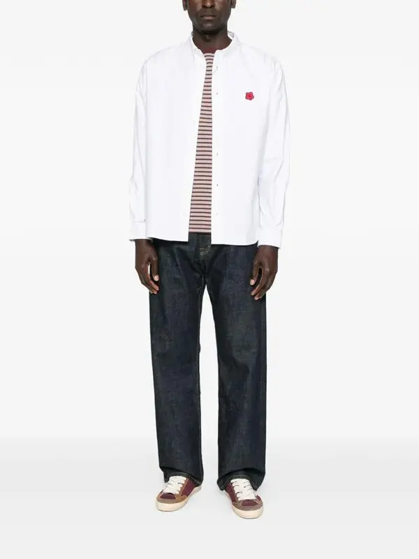 Kenzo Boke Flower Crest Casual Shirt - White