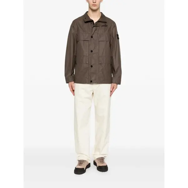 Stone Island Jackets Shirt Jackets - Brown