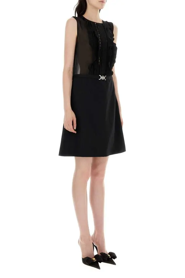 Versace Georgette Mini Dress