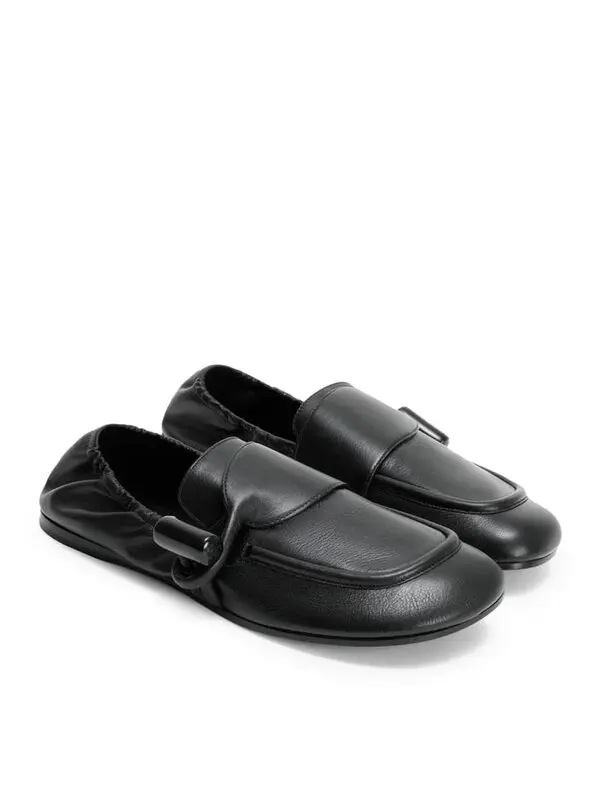 Loewe Toggle Moccasin In Smooth And Polished Calfskin - Black