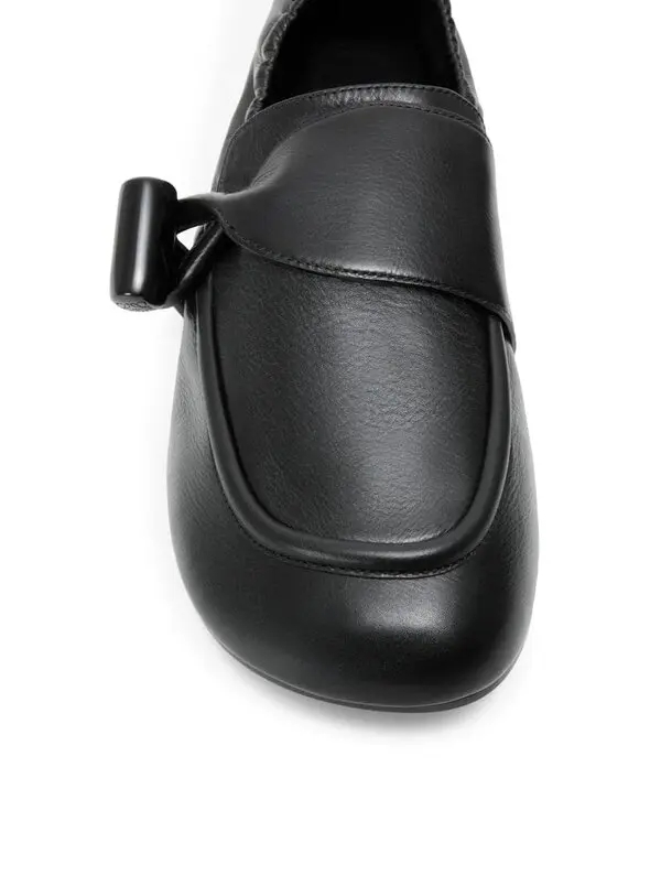 Loewe Toggle Moccasin In Smooth And Polished Calfskin - Black