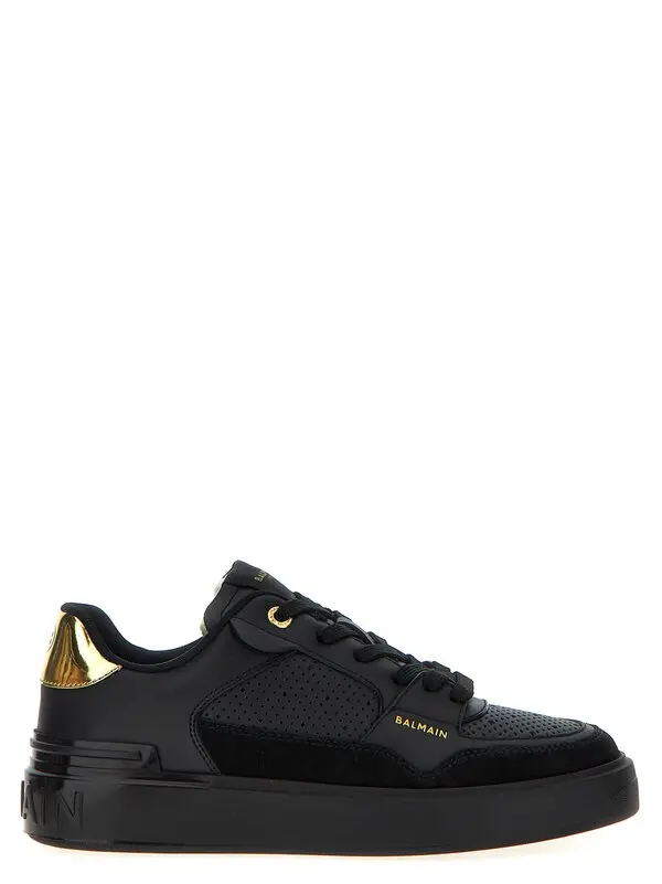 Balmain B-court Flip Sneakers - Black
