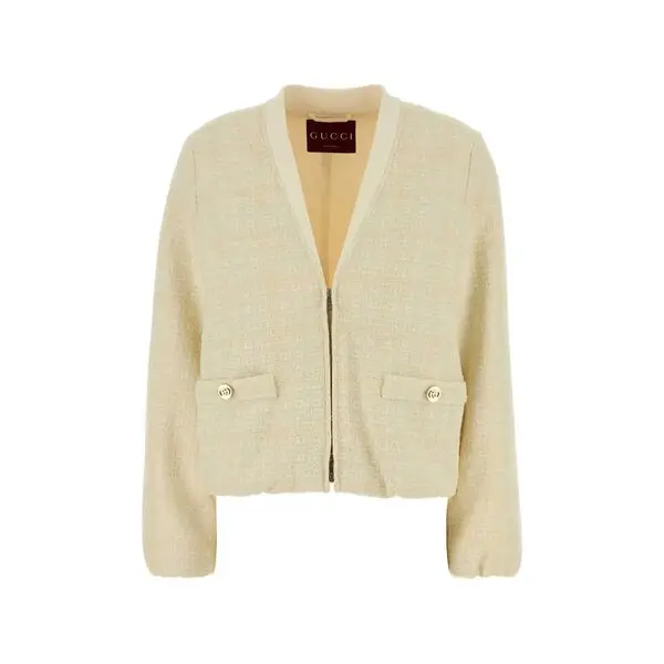 Gucci Neutrals Jackets Tweed Jackets