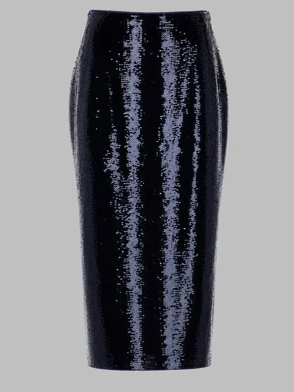 TOM FORD Sequined Midi Skirt - Blue