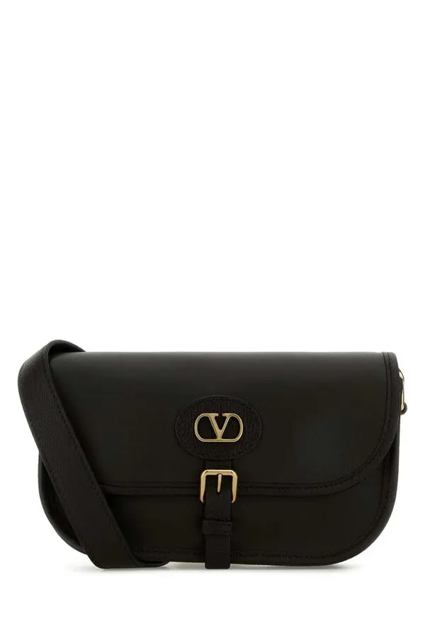 Valentino Garavani Leather Antibes Crossbody Bag - Black