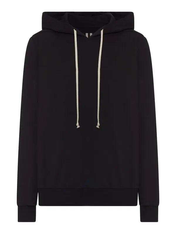 Rick Owens Cotton Hoodie With Graphic Print