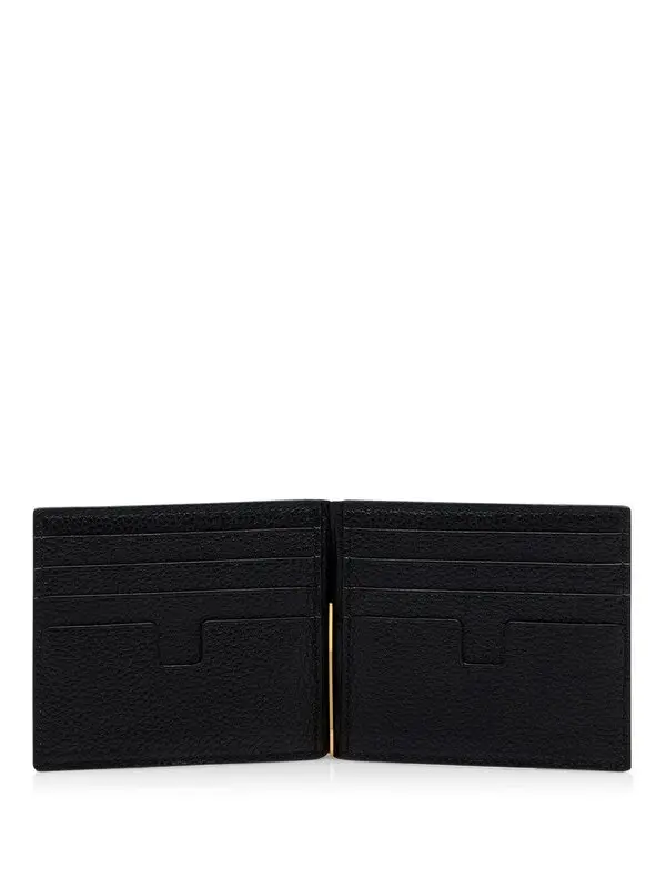 TOM FORD Grained Leather Money Clip Wallet