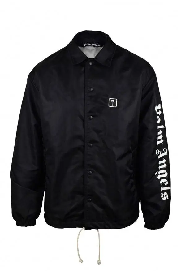 Palm Angels Polyamide Windbreaker Jacket - Black