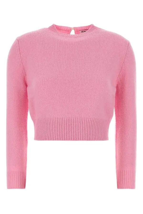 JIL SANDER Wool Blend Sweater - Pink
