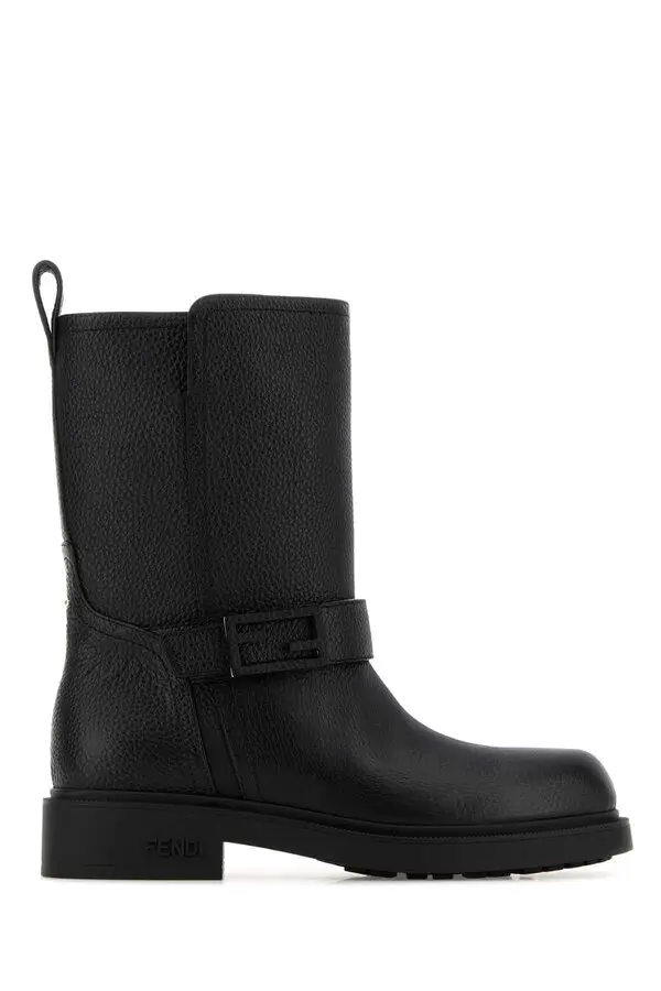 Fendi Leather Filo Boots