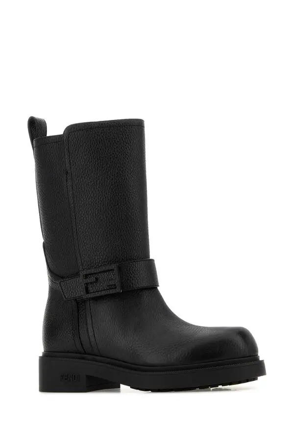 Fendi Leather Filo Boots