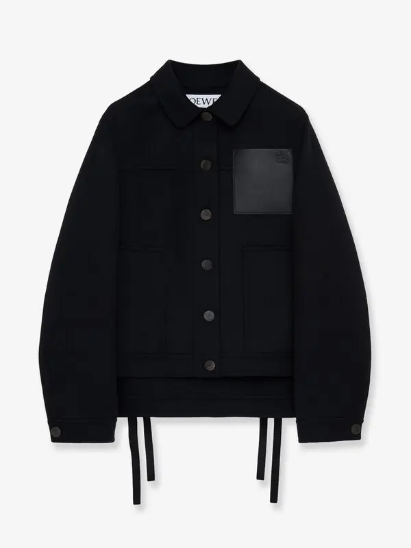 Loewe Workwear Wool And Cashmere Jacket - Black