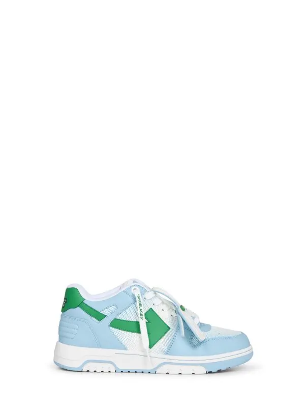 Off-White Baby Blue And Green Out Off Office Calf Gradient Sneakers - Multicolor