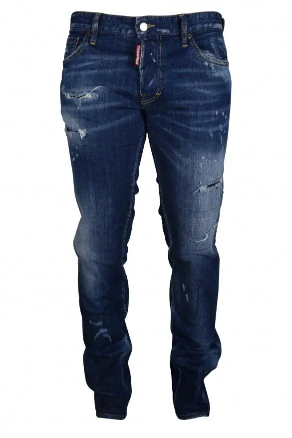 Dsquared2 Cool Guy Cotton Stretch Denim Jeans - Blue