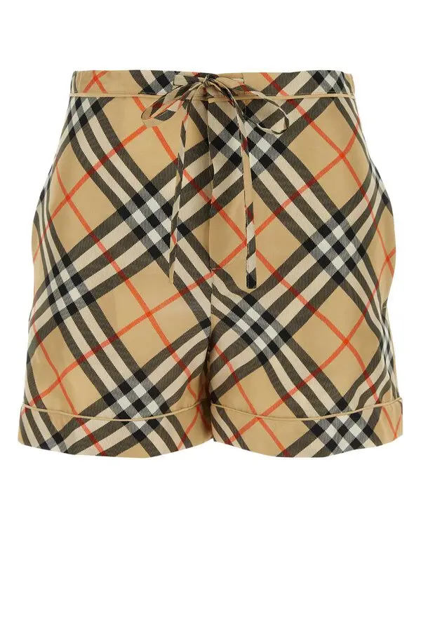 Burberry Printed Silk Shorts