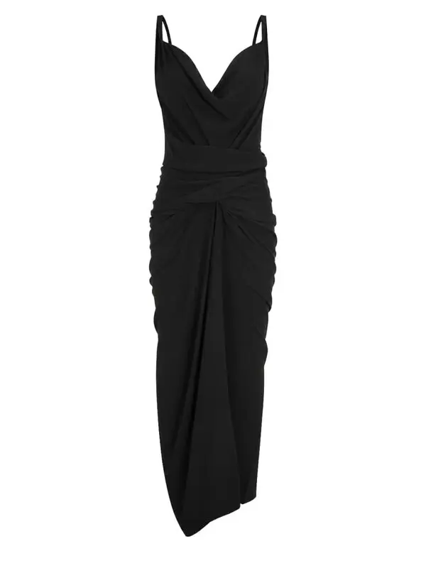 Rick Owens Viscose Acetate Dress - Black