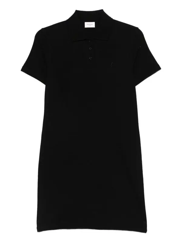 Saint Laurent Cotton Polo Dress - Multicolor
