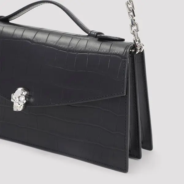 Alexander McQueen Skull Top Handle - Black
