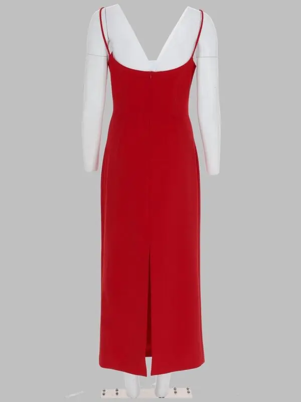 Magda Butrym Midi Dress With Floral Appliques