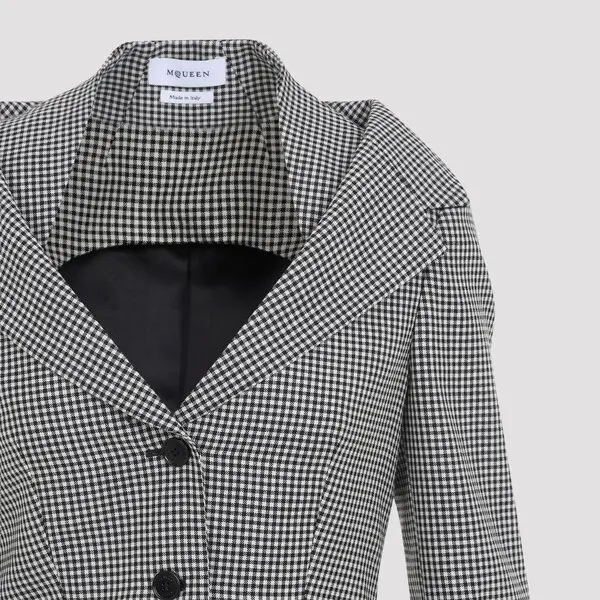 Alexander McQueen Off Shoulder Jacket Harness