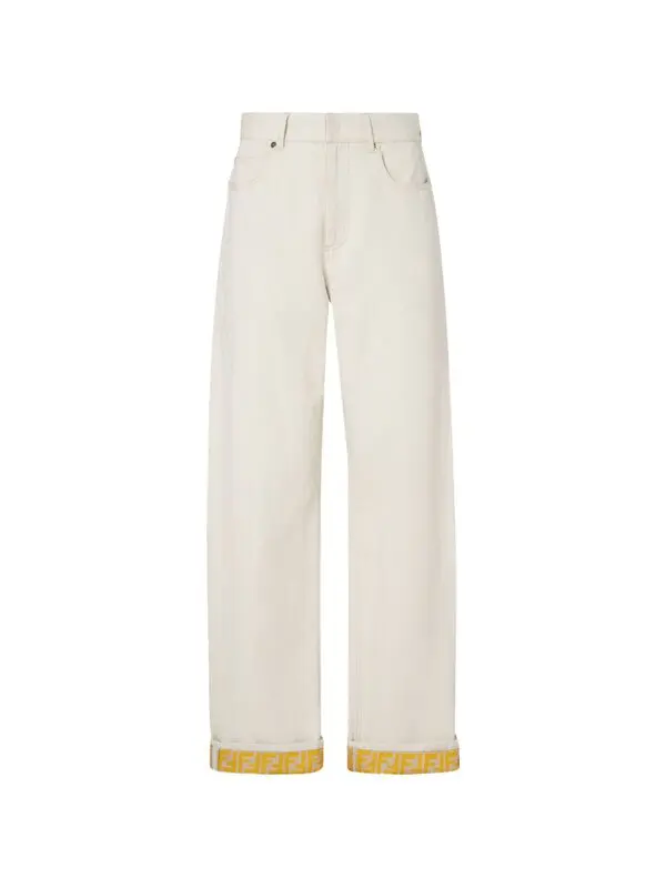 Fendi Ff Reverse Denim Jeans