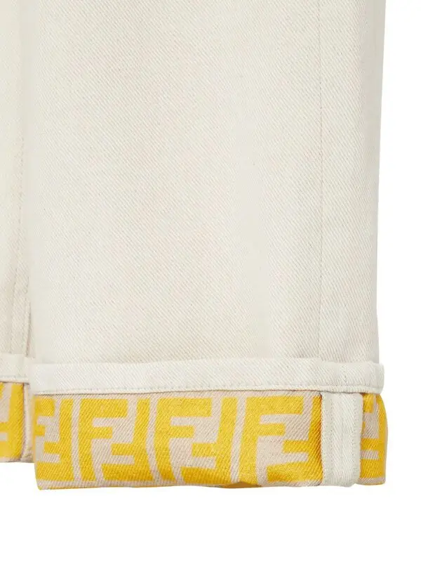 Fendi Ff Reverse Denim Jeans