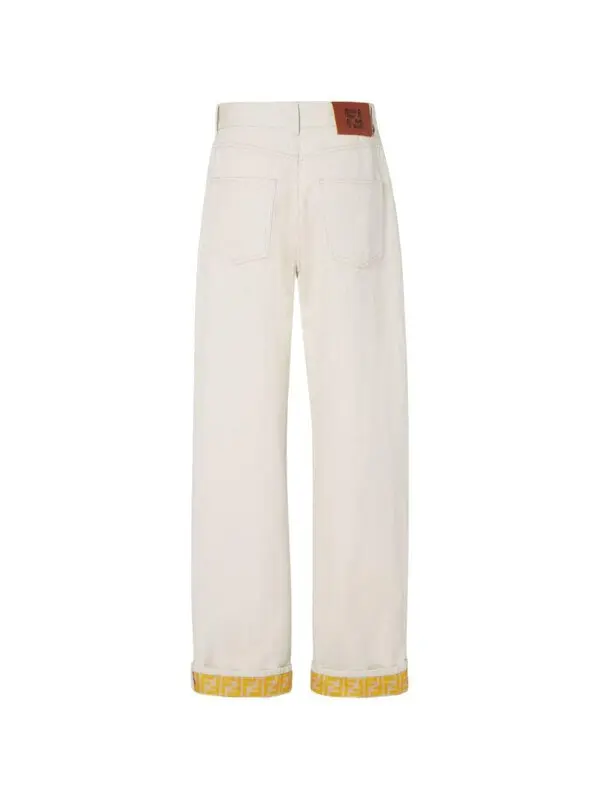 Fendi Ff Reverse Denim Jeans - Multicolor