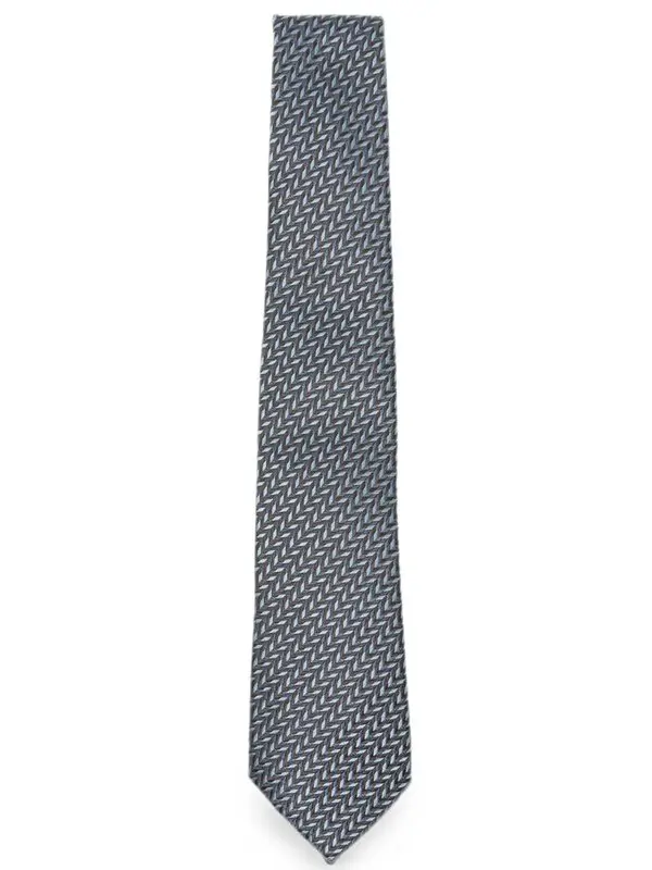 Giorgio Armani Cravatta In Seta - Gray