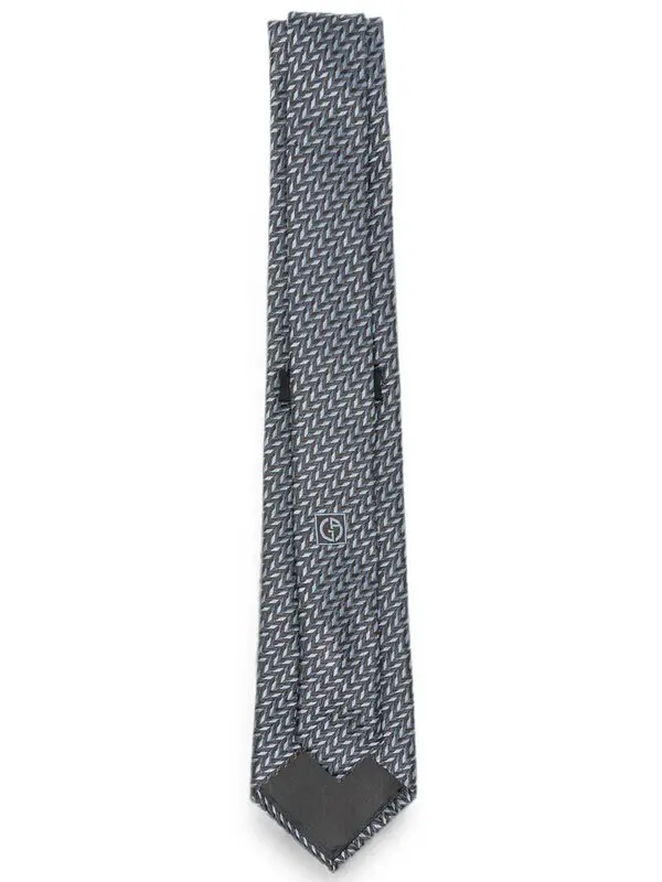 Giorgio Armani Cravatta In Seta - Gray