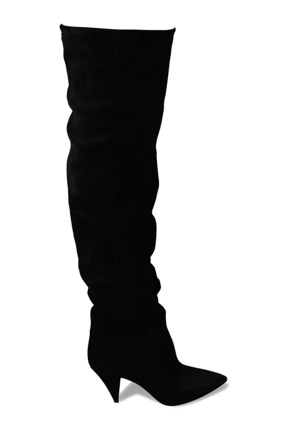 Saint Laurent Era 85 Over-the-knee Boots - Black