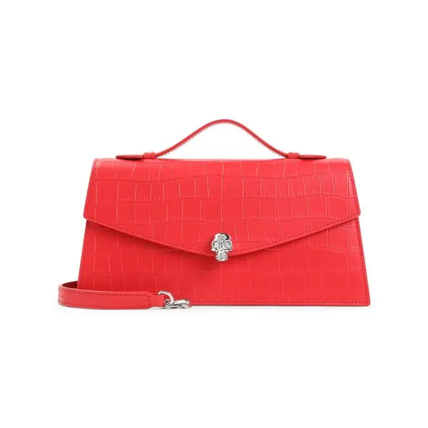 Alexander McQueen Skull Top Handle - Red
