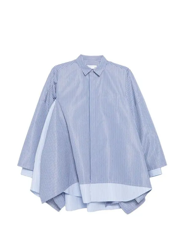 Sacai Striped Cotton Shirt - Multicolor