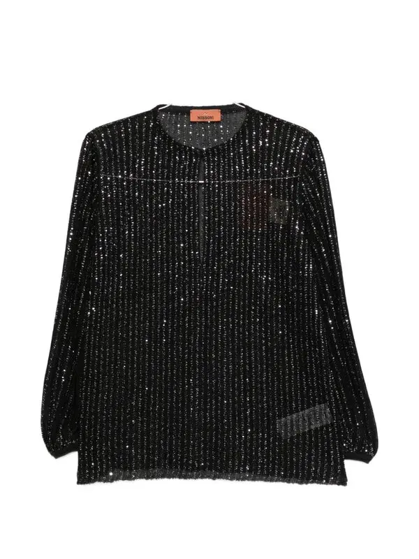 Missoni Sequin Embellished Cut-out Blouse - Multicolor