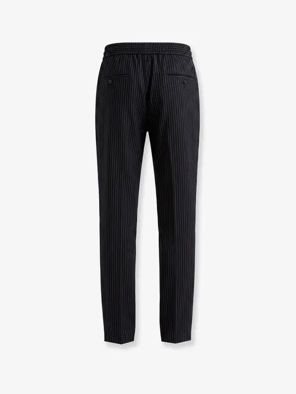 Dolce & Gabbana Pinstriped Wool Jogging Trousers - Multicolor
