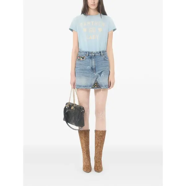 Valentino Garavani Panther Lady T-shirt - Blue