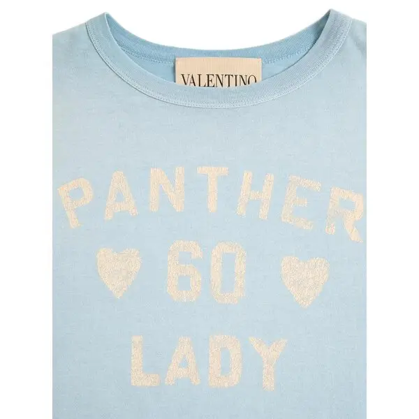 Valentino Garavani Panther Lady T-shirt - Blue