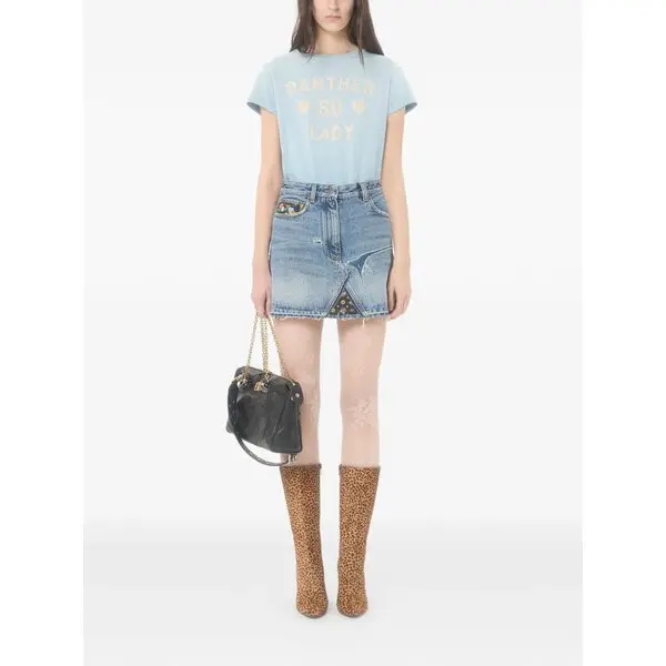 Valentino Garavani Panther Lady T-shirt - Blue